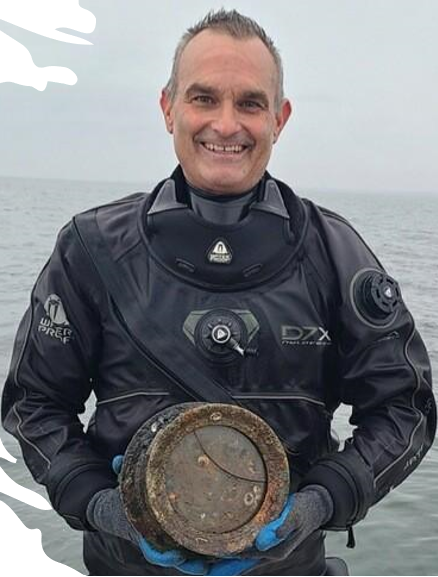 Ashcroft Nautical Clock and Other Instruments Recovered from the Sea